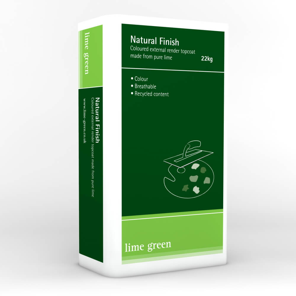Lime Green Natural Finish lime render - Natural Building Store