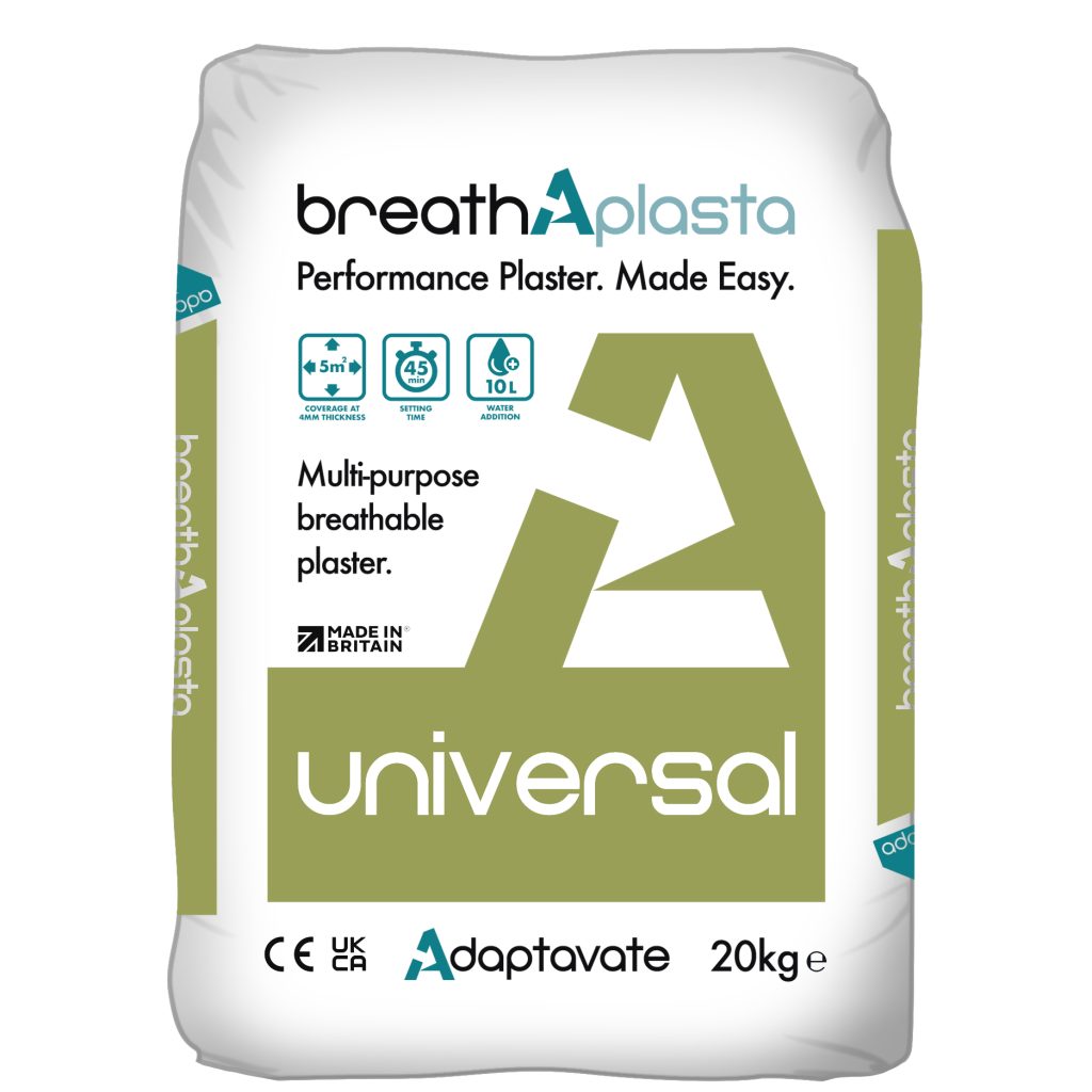Breathaplasta Universal - Quick-setting lime plaster (20kg) - Natural ...